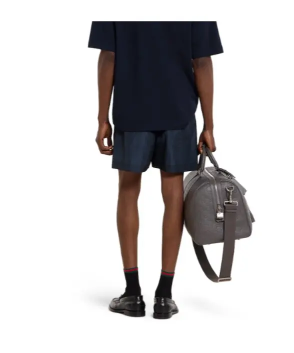 Gucci Allover Interlocking G Print Poplin Swim Shorts