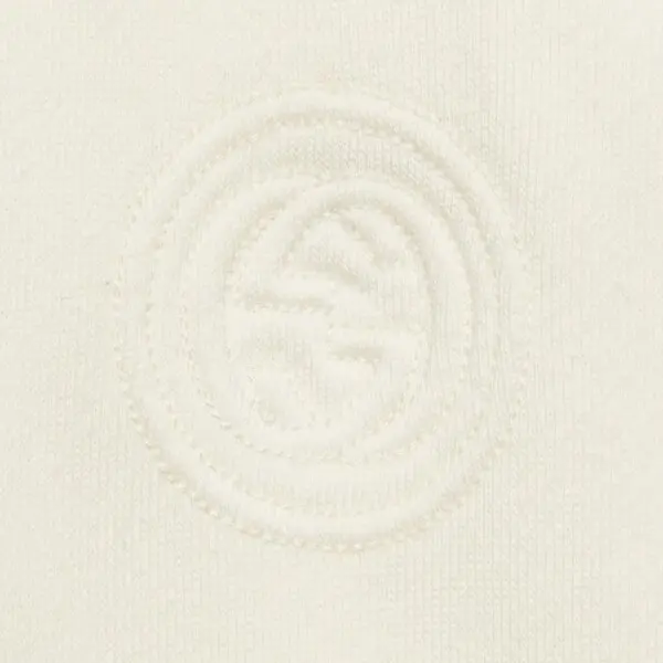 Gucci Interlocking G Embroidered Jersey Trousers - White