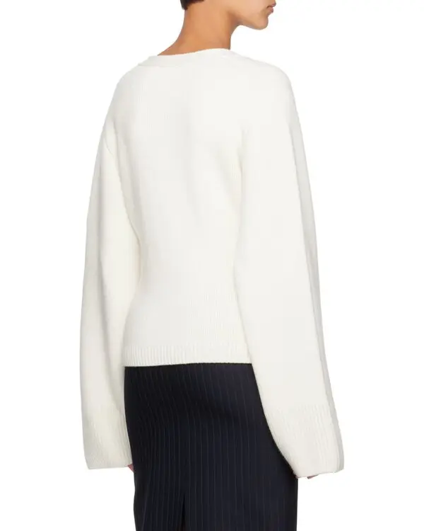 Khaite The Scarlet Knitted Cardigan - White