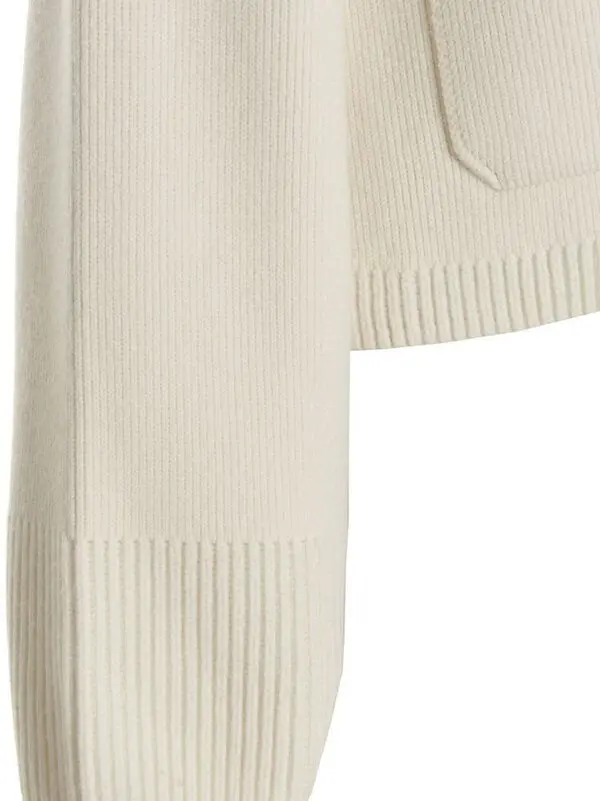 Khaite The Scarlet Knitted Cardigan - White