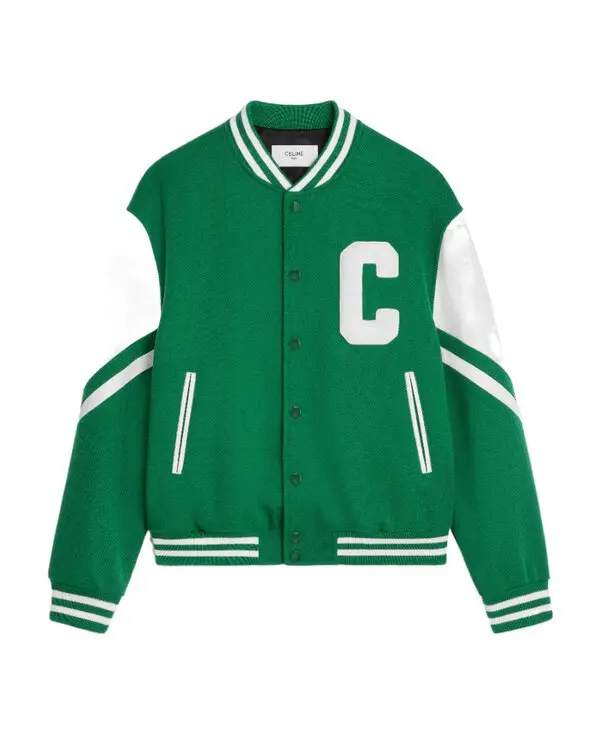 Celine Textured Wool Jackson Teddy Jacket
