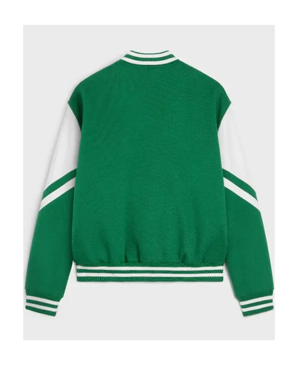 Celine Textured Wool Jackson Teddy Jacket