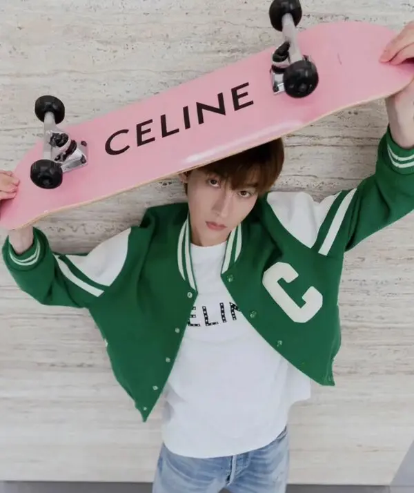 Celine Textured Wool Jackson Teddy Jacket
