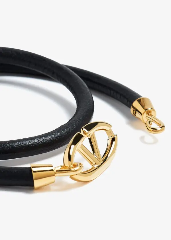 Valentino Garavani Logo Double Wrap Bracelet