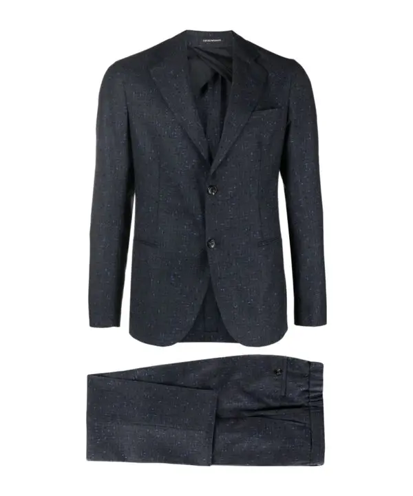 Emporio Armani Speckled Single-breasted Suit