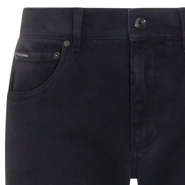 Dolce & Gabbana Straight Leg Jeans - Black