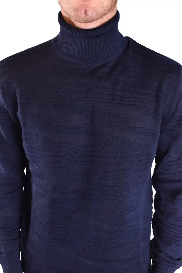 Missoni Long Sleeve High Neck Textured Sweater