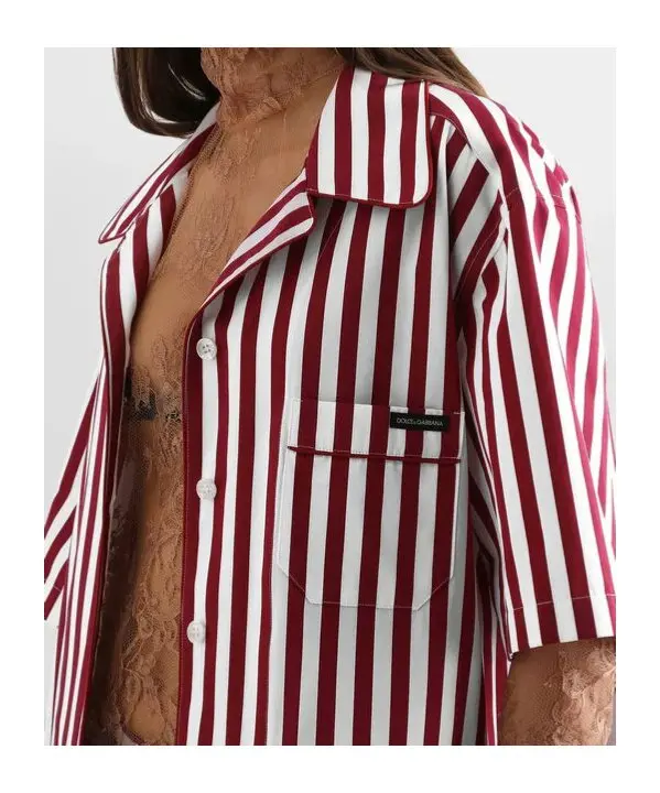 Dolce & Gabbana Striped Poplin Shirt