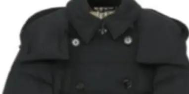 Burberry Double Breasted Belted Down Coat With Hood - Black