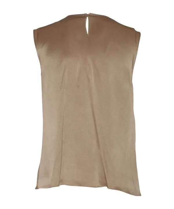 Alberta Ferretti Sleeveless Draped Blouse