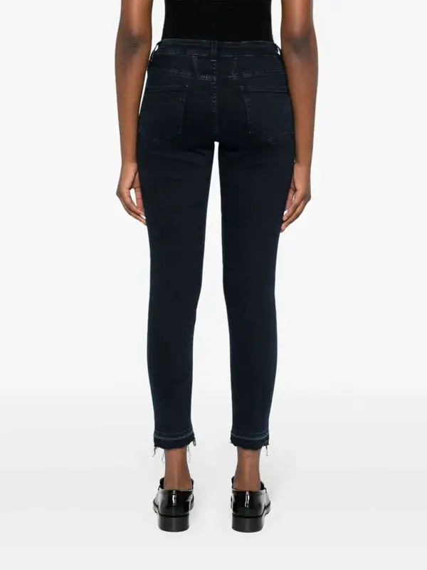 Closed Baker Mid-rise Skinny Jeans With Worn Hem