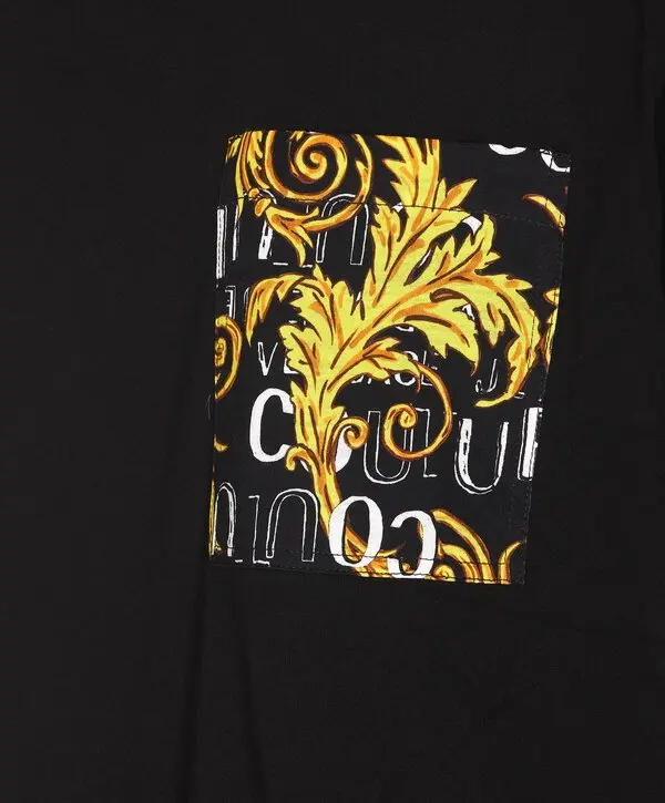 Versace Baroque-pattern Print Detail T-shirt
