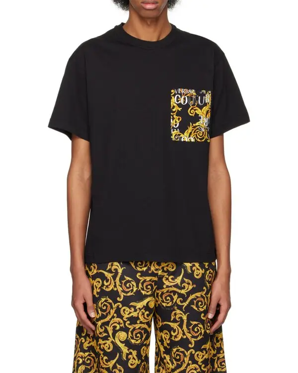 Versace Baroque-pattern Print Detail T-shirt