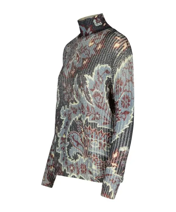 Etro High Neck Printed Jumper