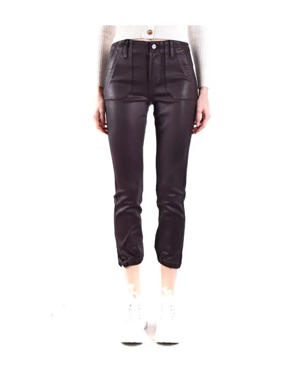 Paige Mayslie Coated Track Trousers - Black