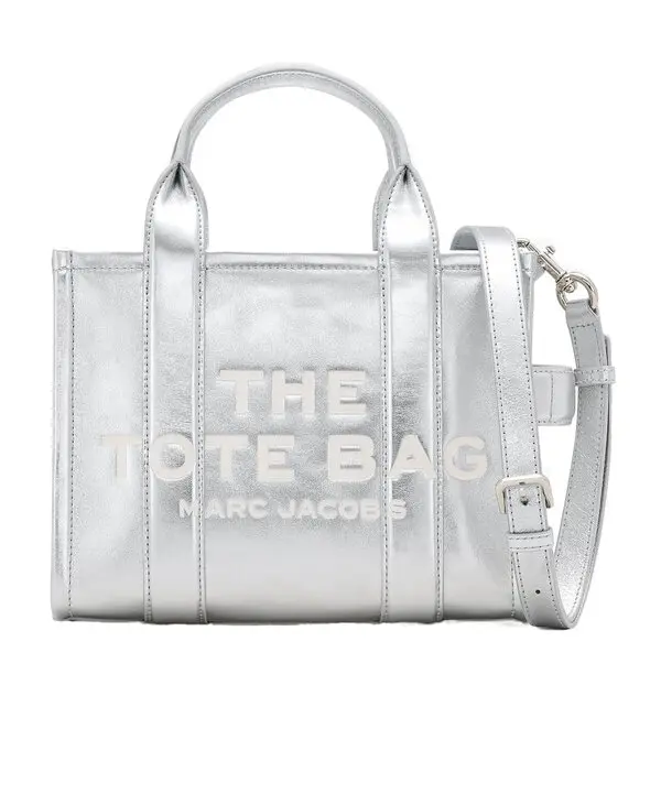 Marc Jacobs The Metallic Small Tote Bag - Silver