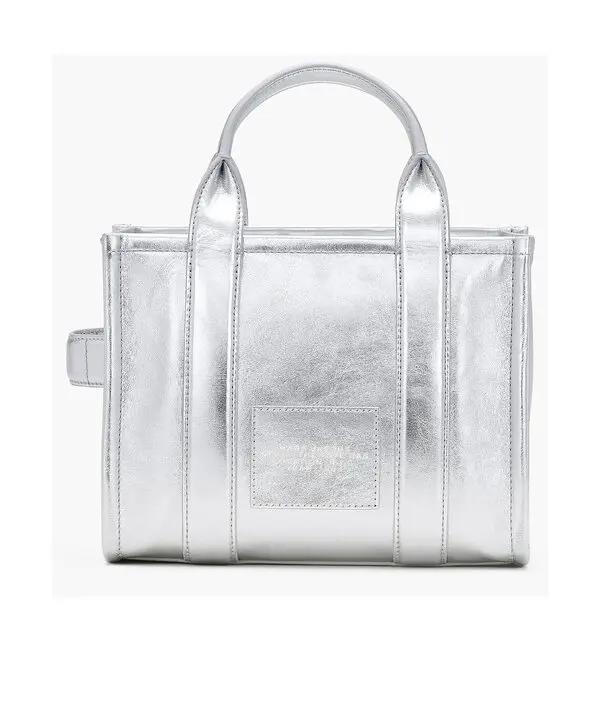 Marc Jacobs The Metallic Small Tote Bag - Silver