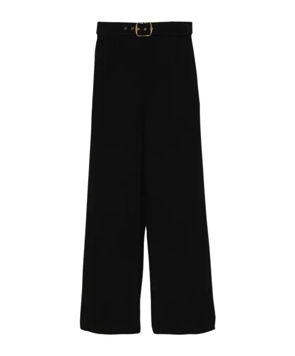 Zimmermann Belted Wide-leg Pants - Black
