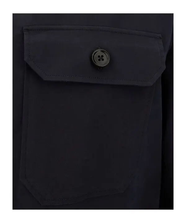 Zegna Flap-pocket Shirt Jacket - Navy