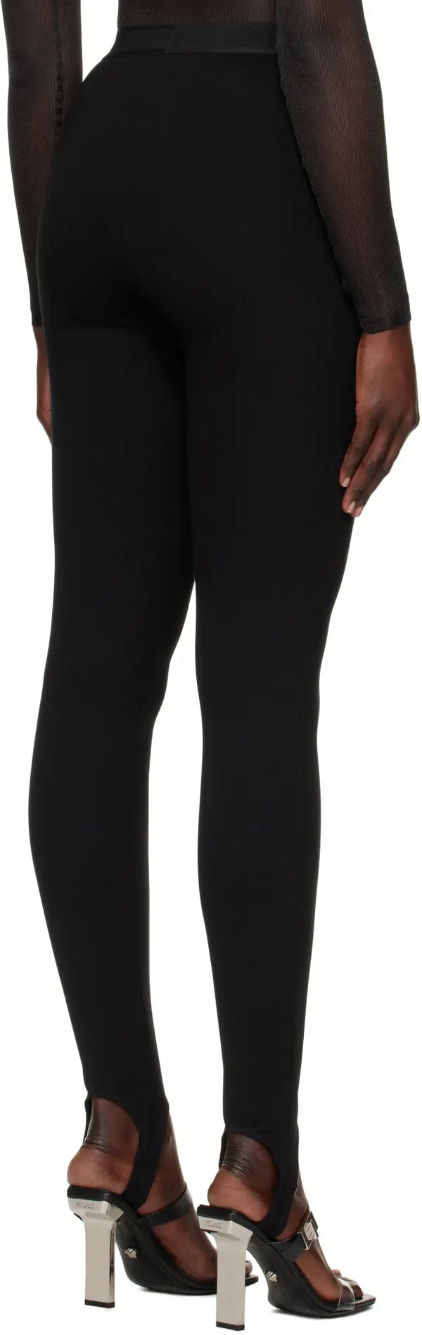 Versace 90s Vintage Logo High-waist Leggings