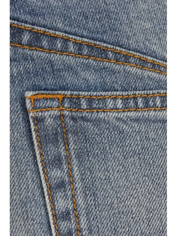 Alaïa Low-waist Round Jeans - Light Blue