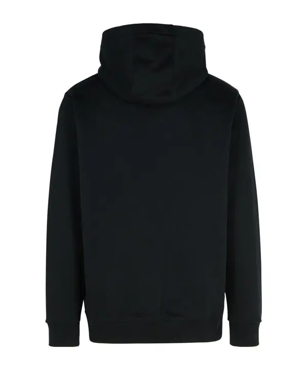 Burberry Logo Printed Drawstring Hoodie - Black