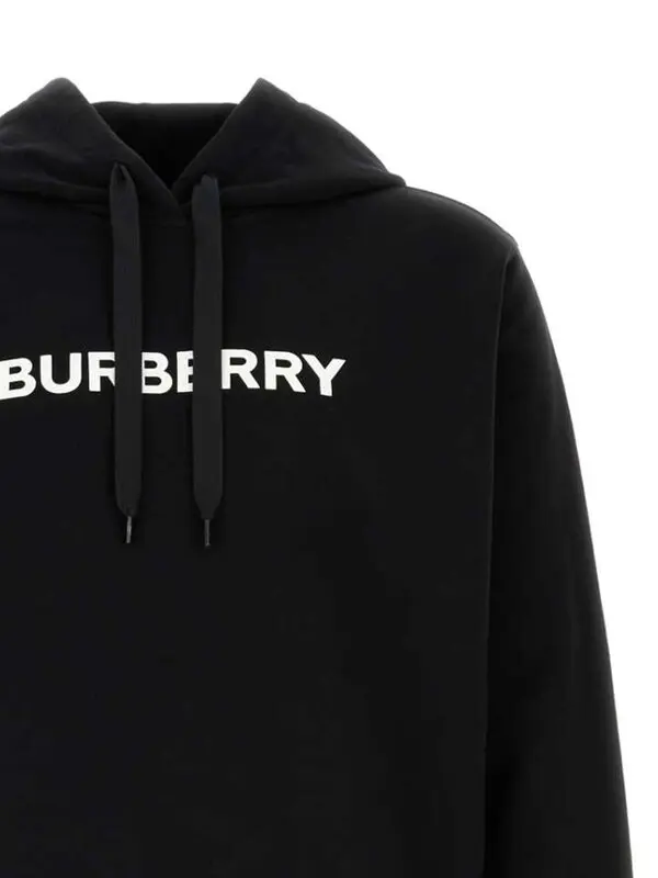 Burberry Logo Printed Drawstring Hoodie