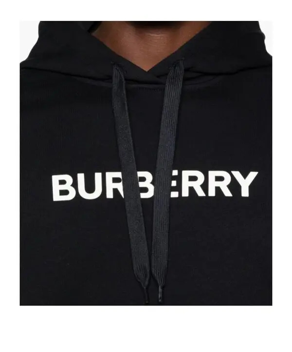 Burberry Logo Printed Drawstring Hoodie