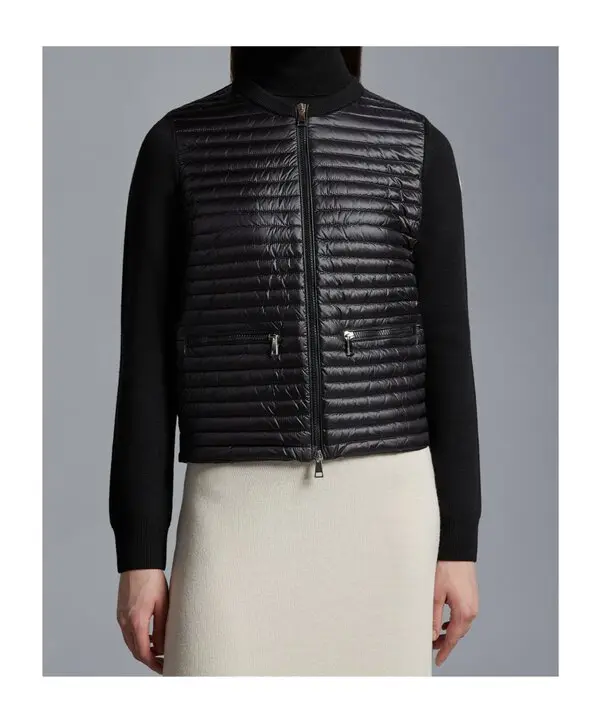 Moncler Padded Wool Cardigan