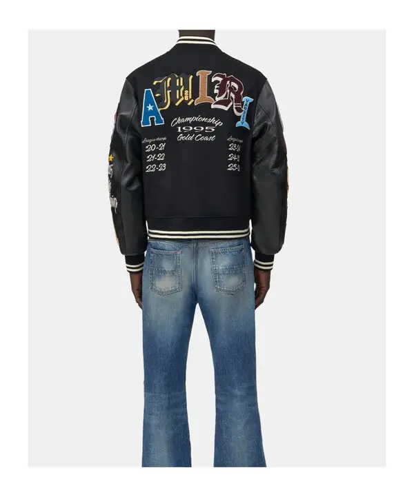 Amiri Varsity Patch Jacket - Black