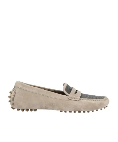 Brunello Cucinelli Embellished Slip-on Loafers