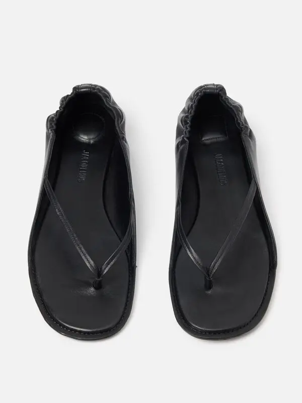 Jacquemus Flat Sandals - Black