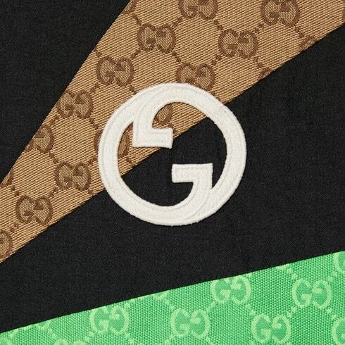 Gucci Gg Monogram Highneck Track Jacket