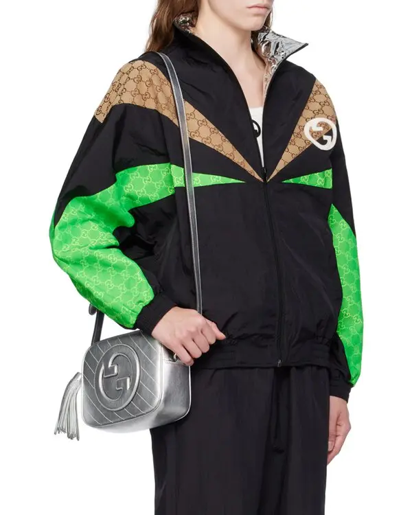 Gucci Gg Monogram Highneck Track Jacket