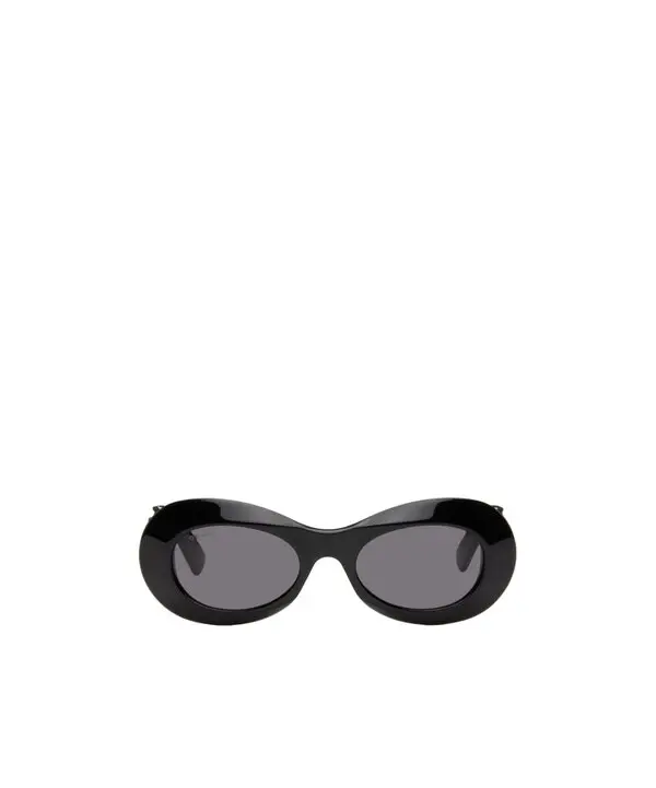 Gucci Oval Frame Sunglasses - Black