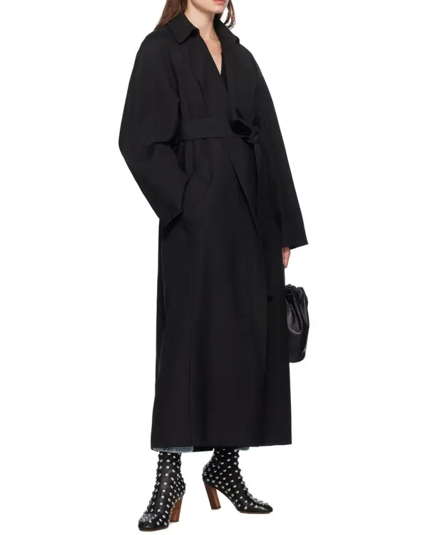 Khaite Long-sleeved Belted Windbreaker