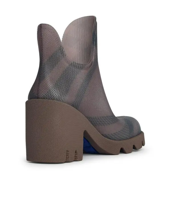 Burberry Checked Ankle Boots