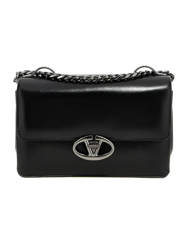 Valentino Garavani Vlogo Plaque Foldover Shoulder Bag