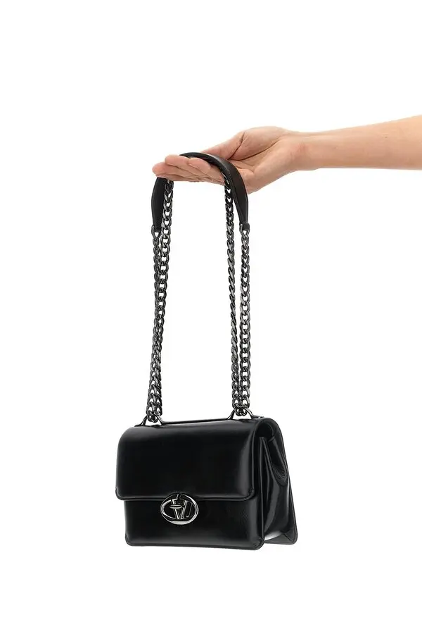 Valentino Garavani Vlogo Plaque Foldover Shoulder Bag