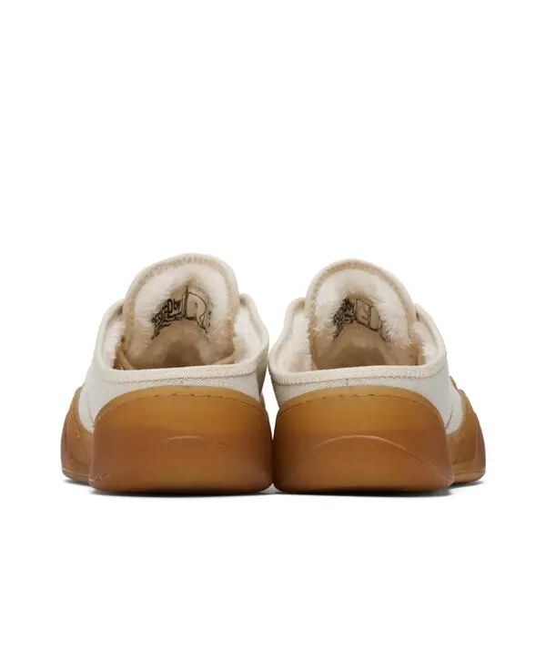 ERL Low Skate Mule Sneakers With Contrast Sole - Brown
