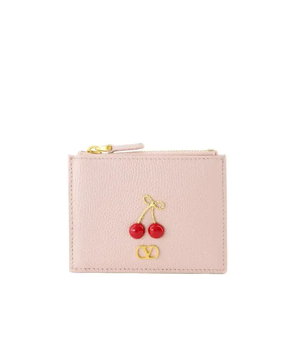 Valentino Garavani Cherryfic Zip-up Cardcase - Pink