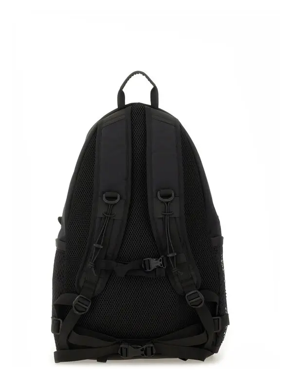 AND WANDER Logo Print Backpack - Black
