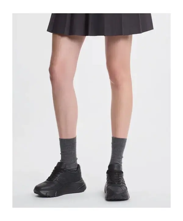 Hogan H" Engraved Low-top Sneakers - Black