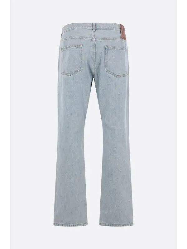 Valentino Garavani Logo Patch Straight Leg Jeans
