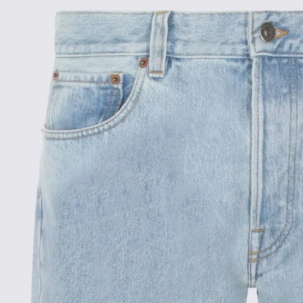 Valentino Garavani Logo Patch Straight Leg Jeans