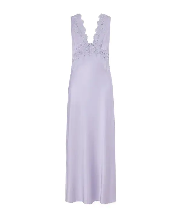 Rixo Lace-trimmed Sleeveless Maxi Dress - Purple