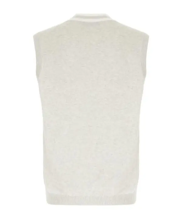 Brunello Cucinelli V-neck Logo Knit Top