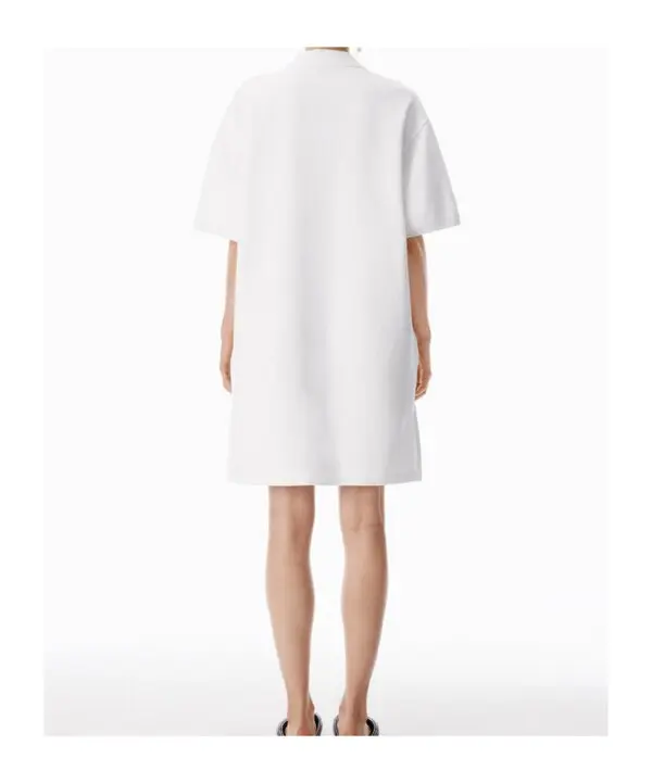 Alexander Wang Oversized Polo Dress - White