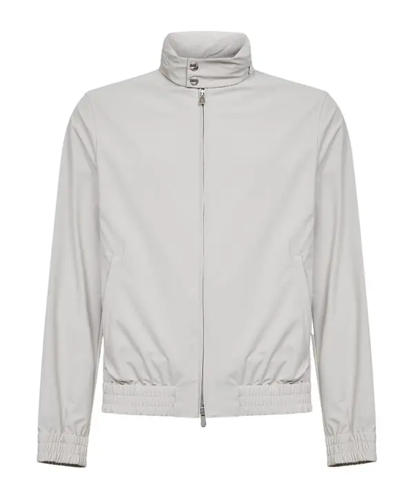 Brunello Cucinelli Elasticated Hem Zipped Bomber Jacket - No