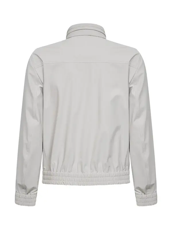 Brunello Cucinelli Elasticated Hem Zipped Bomber Jacket - No